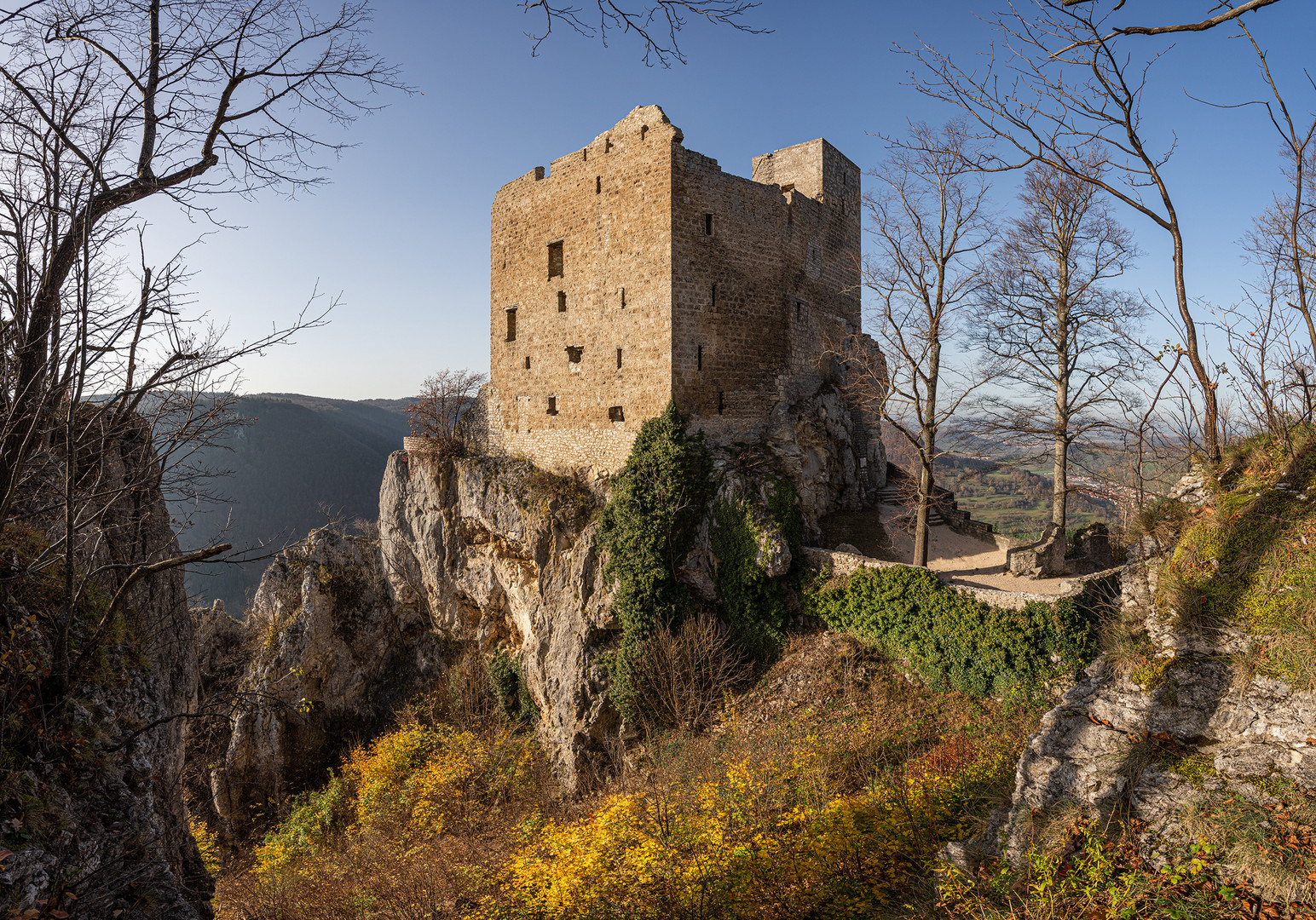 Ruine Reußenstein Foto & Bild | herbst, burg, architektur Bilder auf ...