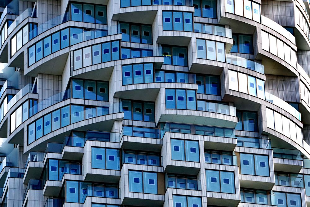 Rund und eckig Foto & Bild | architektur, hochhäuser, profanbauten ...