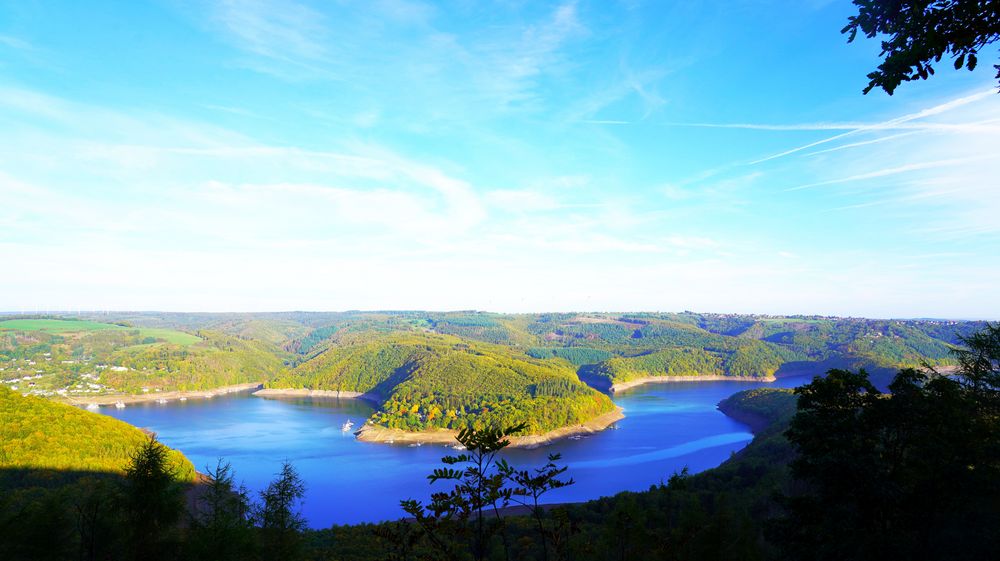 Rursee-Blick (vom Aussichtspunkt Hirschley) Foto & Bild | deutschland ...