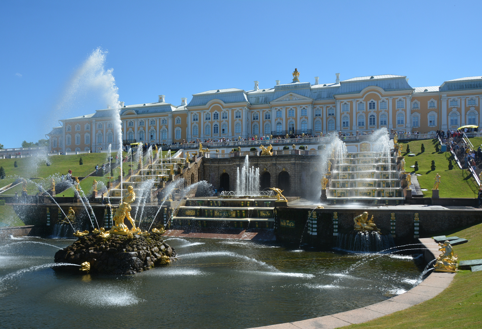 Russland-Peterhof Foto & Bild | petersburg-moskau, landschaft ...