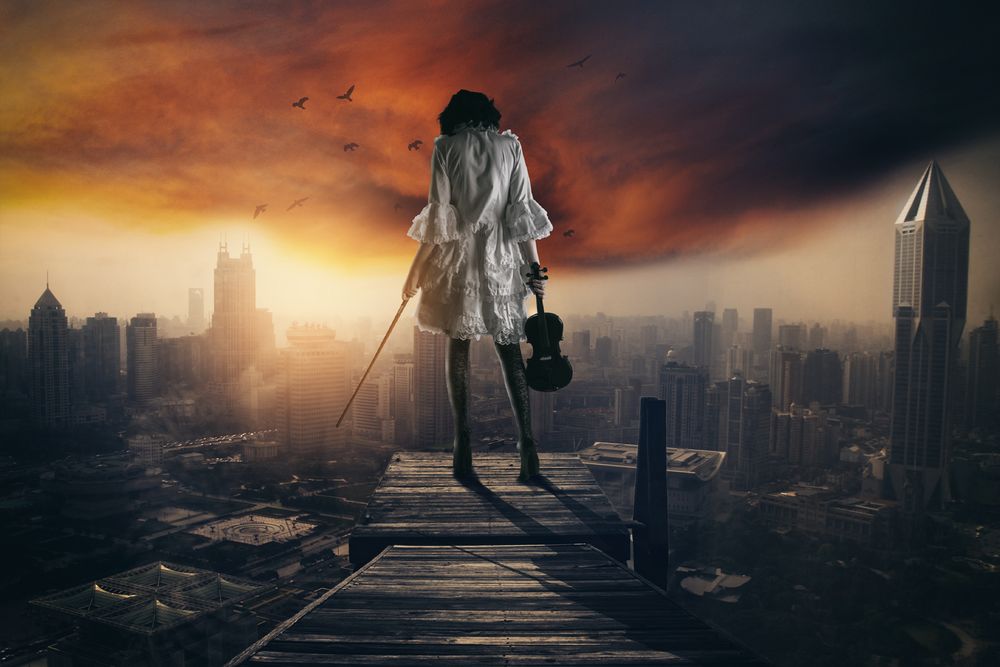 sad-city Foto & Bild | composing, digiart, fantasy Bilder auf fotocommunity