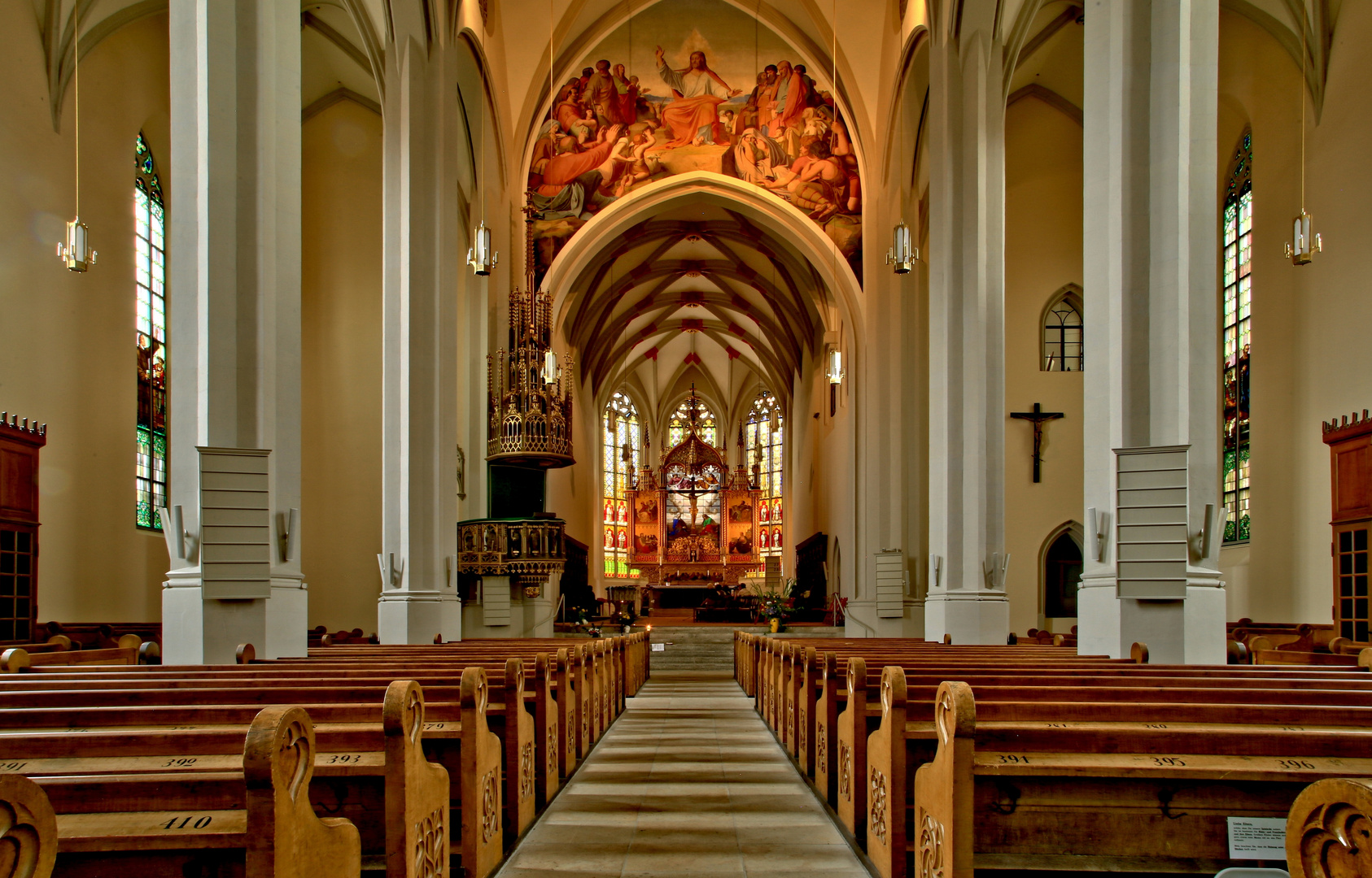 Sächsische Kirchen,- Blick in die Kirche St.Aegidien ... Foto & Bild ...