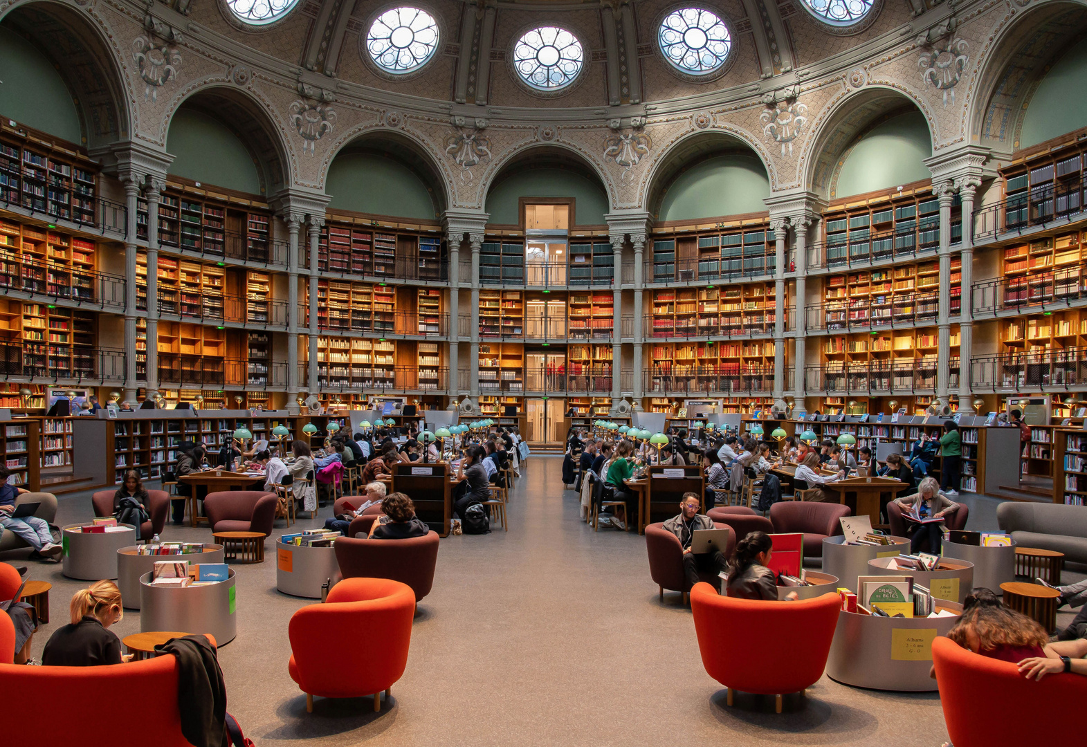 SALLE OVALE Foto & Bild | france, paris, bibliothek Bilder auf fotocommunity