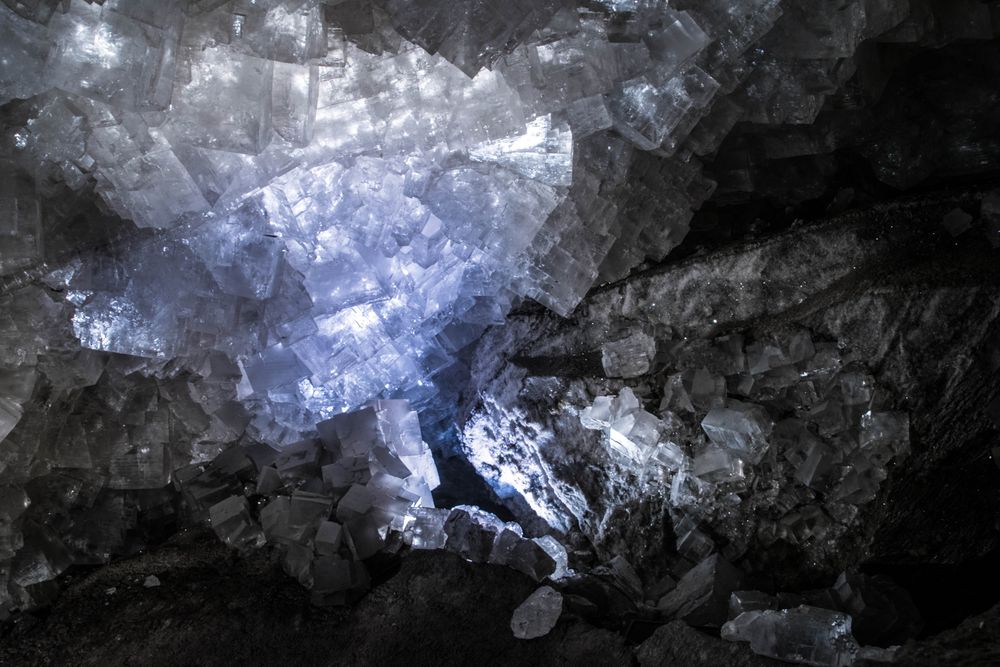 Salzkristalle Foto & Bild | blau, natur, salz Bilder auf fotocommunity
