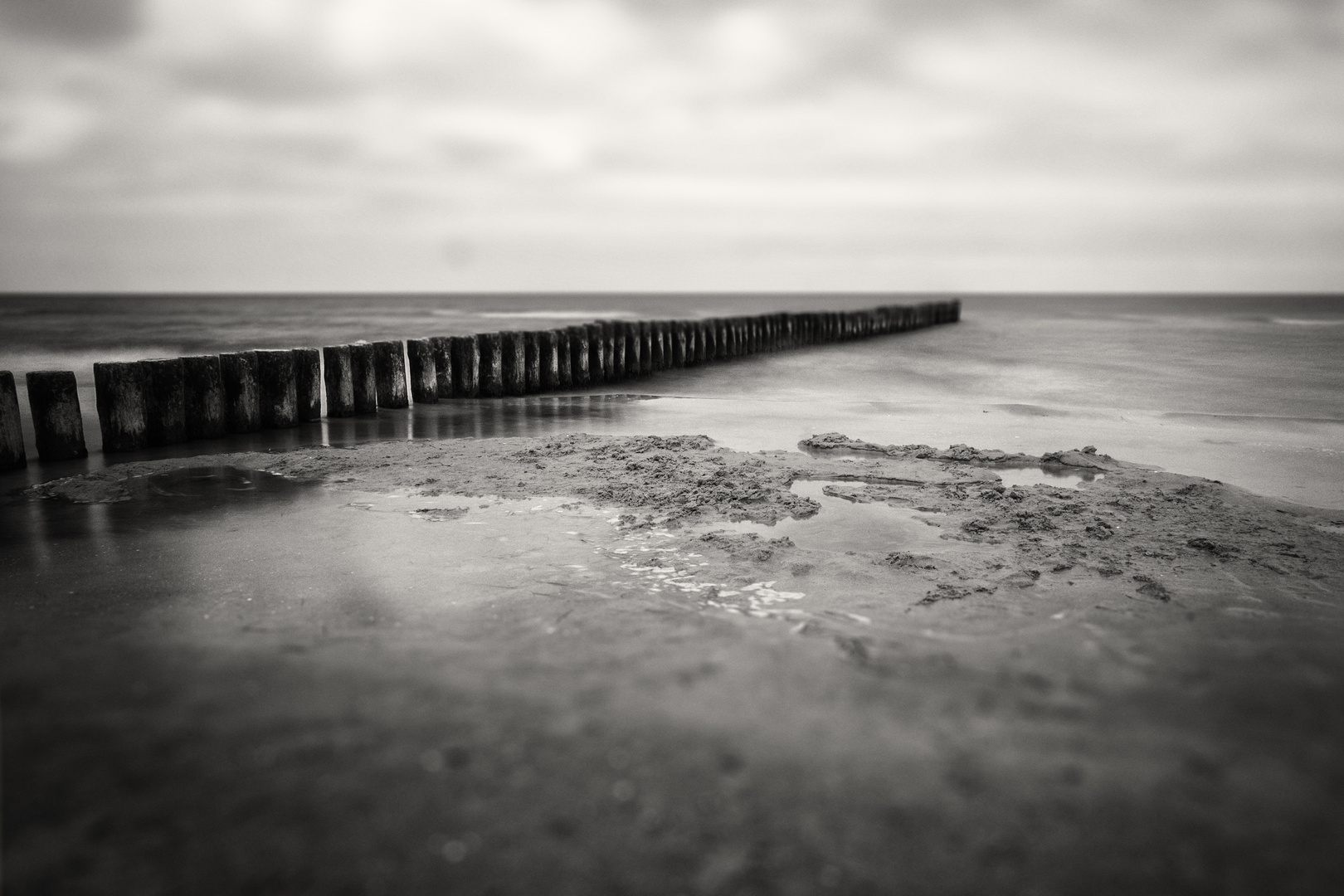 Sandbank Foto & Bild | monochrom, bearbeitungs - techniken, fotos Bilder auf fotocommunity