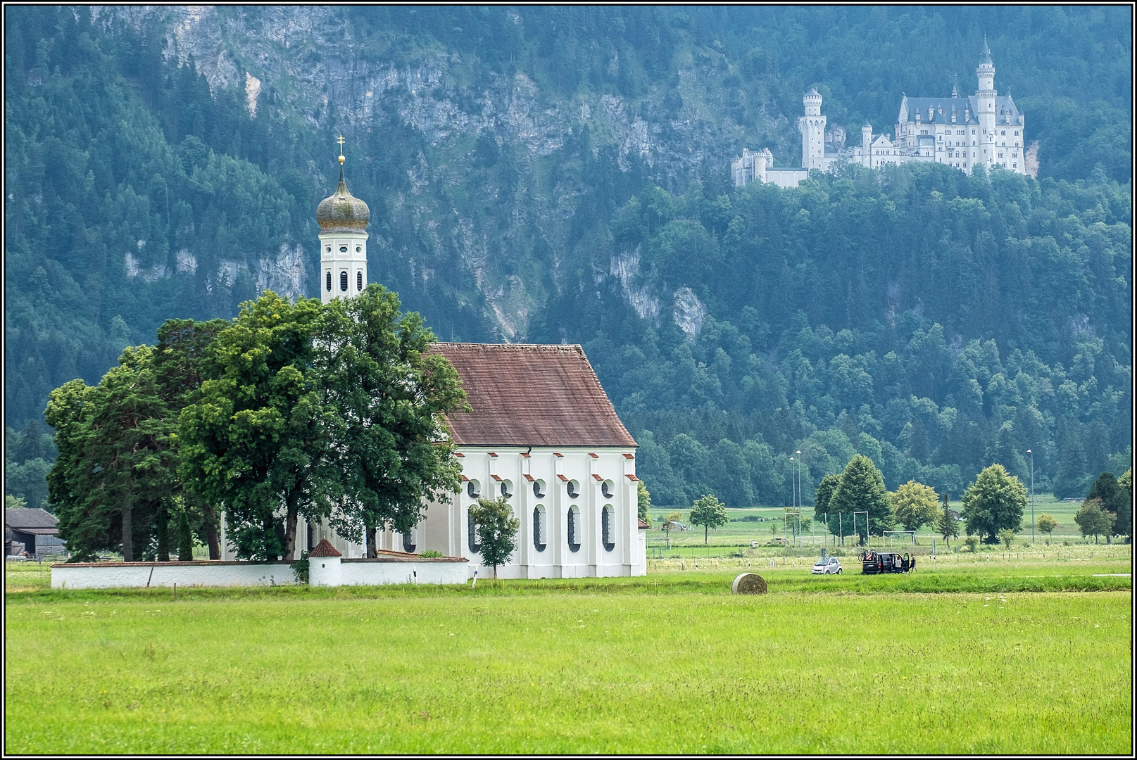 Sankt Coloman mit Schloss Neuschwanstein Foto & Bild | architektur ...