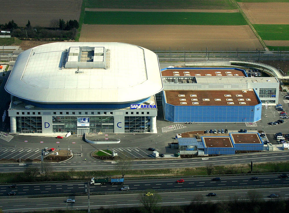 SAP Arena Mannheim,Luftbild Foto & Bild | architektur, profanbauten ...