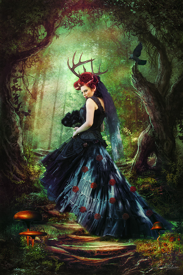 Sari im Zauberwald :) Foto & Bild | fotomontage, fantasy mystery, digital art Bilder auf ...