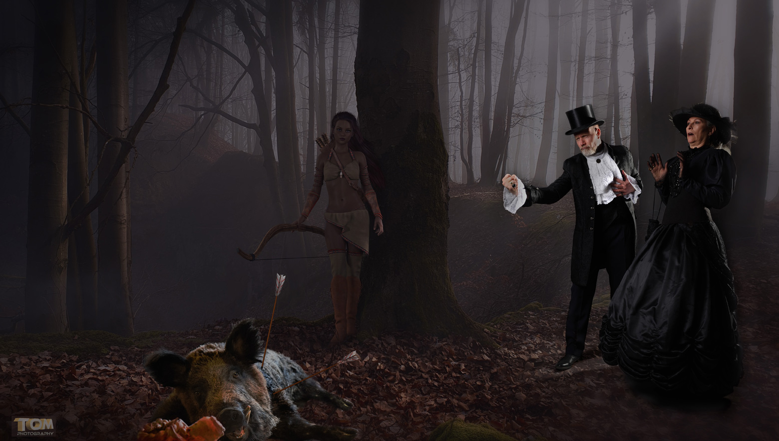 Scary Encounter Foto & Bild | fotomontage, szene, fantasy mystery ...