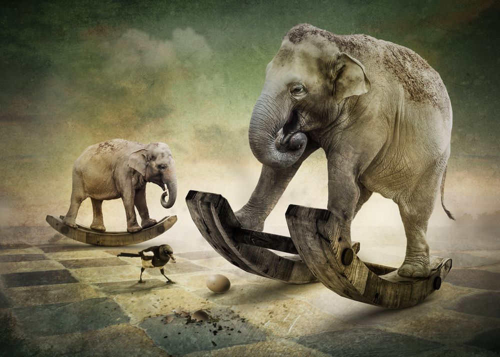 Schaukelei Foto & Bild | fotomontage, surreal, composing Bilder auf fotocommunity