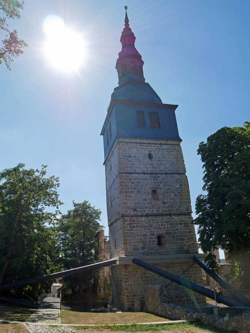 Schiefer Turm von Bad Frankenhausen (1) Foto & Bild | world, kirche ...