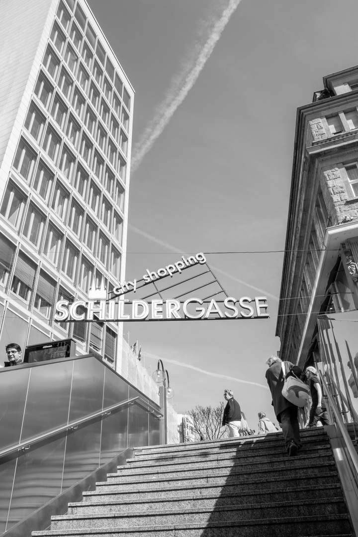 Schildergasse S/W Foto & Bild | köln, architektur, aufhellblitz Bilder ...