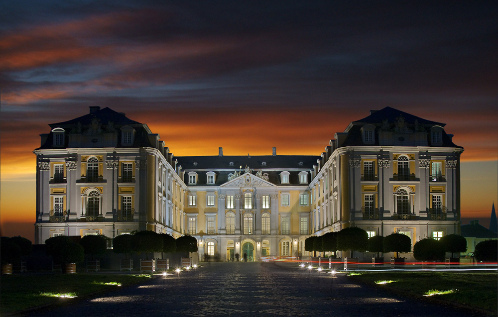 Schloss Augustusburg Foto & Bild | architektur, architektur bei nacht ...