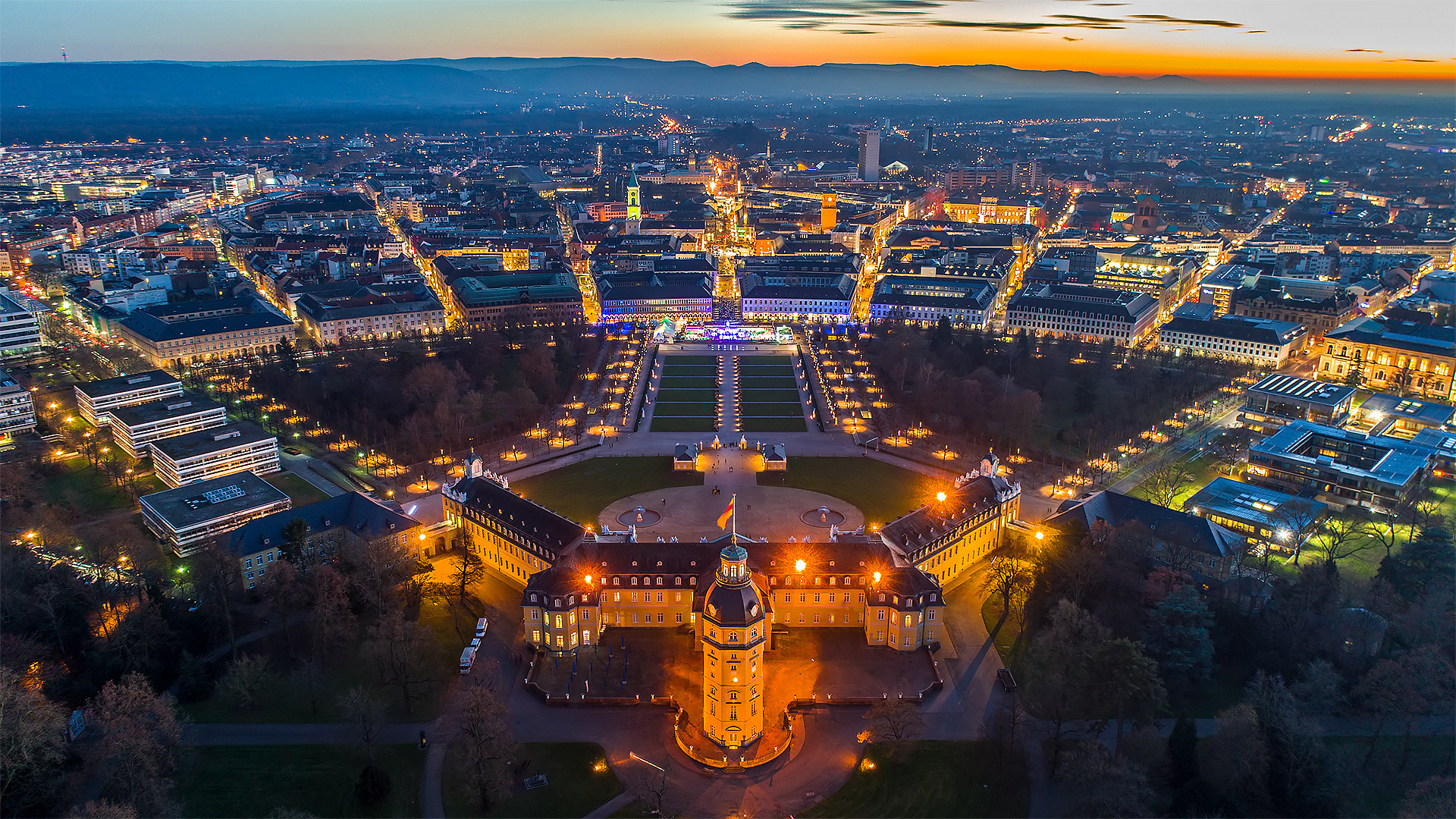 Schloss Karlsruhe @ Night (Remastering Version) Foto & Bild | city ... Schloss Karlsruhe @ Night (Remastering Version) Foto & Bild | city ...