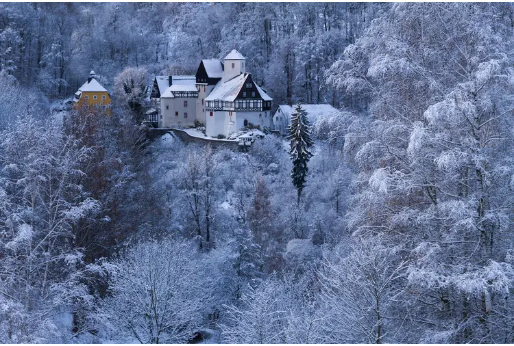 Schloss Rauenstein Foto & Bild | jahreszeiten, winter, bäume Bilder auf ...