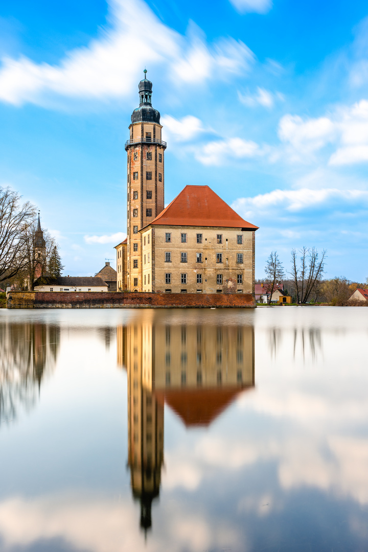 Schloss Reinharz Foto & Bild | park, wasser, himmel Bilder auf ...