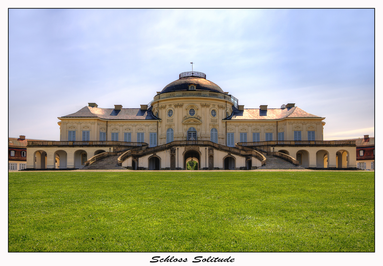 Schloss Solitude (Ansicht der Nordfassade) Foto & Bild | architektur ...