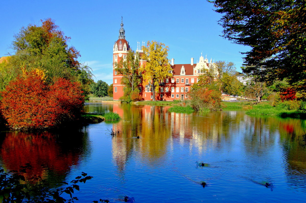 Schloß und Park in Bad Muskau Foto & Bild | landschaft ...