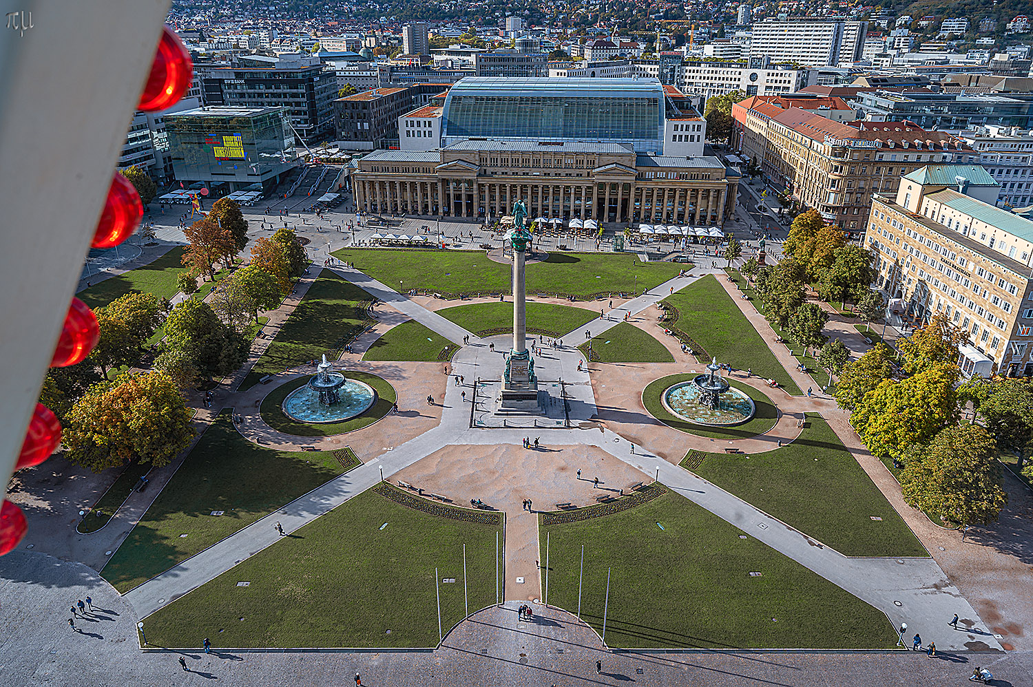 Schloßplatz Stuttgart Foto & Bild | world, riesenrad, architektur ...