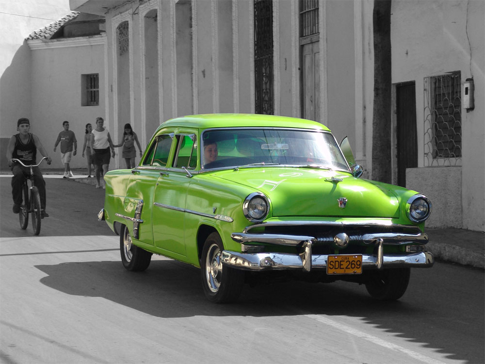 schönes grünes Auto Foto & Bild | north america, central america ...