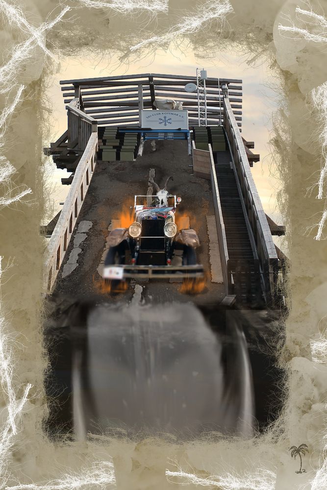 Schussfahrt Foto & Bild | fotomontage, fantasy mystery, composing Bilder auf fotocommunity