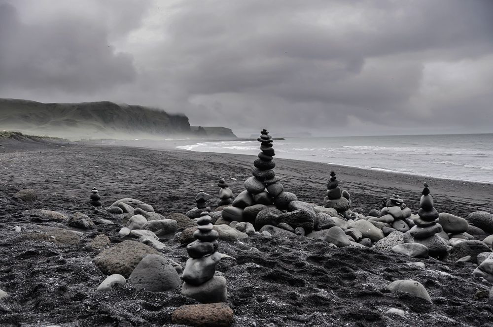 schwarzer Lavastrand Foto & Bild | landschaft, meer & strand, island ...