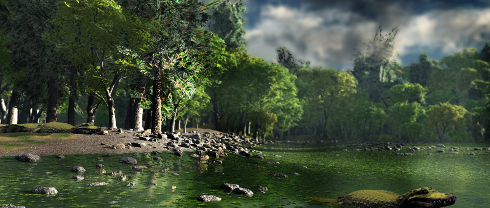 Schwimmen auf eigene Gefahr Foto & Bild | rendering, landschaftsrendering, digiart Bilder auf ...