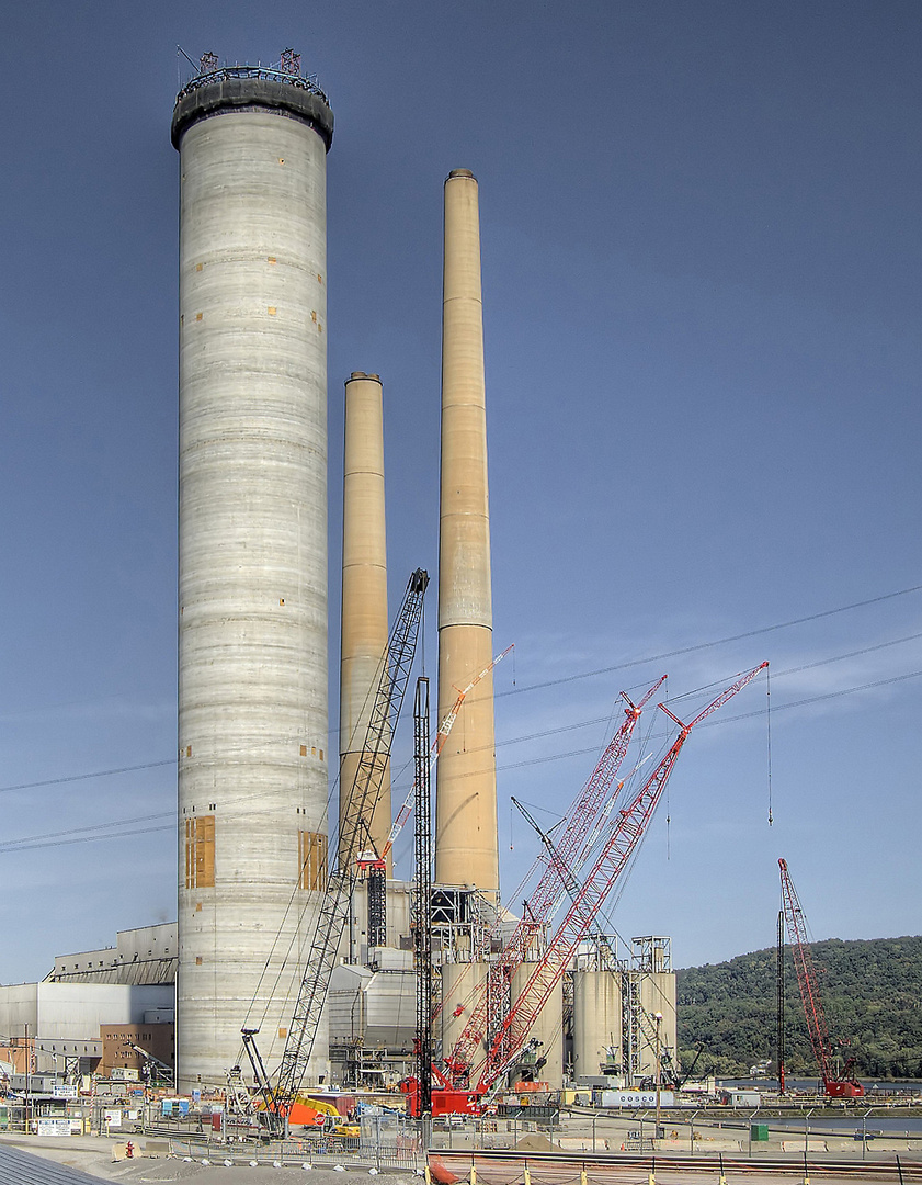 Scrubber Stack Sammis Power Plant Foto & Bild | industrie und technik ...