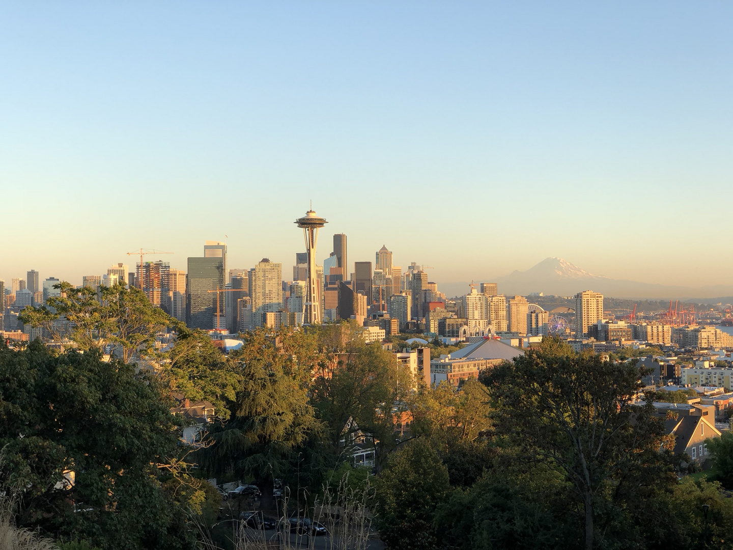 Seattle am Abend Foto & Bild | city, world, america Bilder auf ...