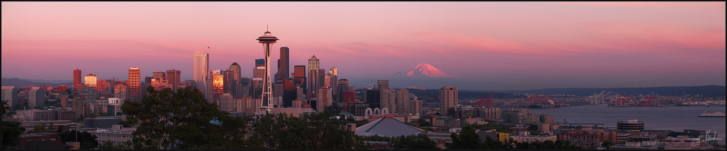 Seattle Skyline (Panorama) Foto & Bild | north america, united states ...