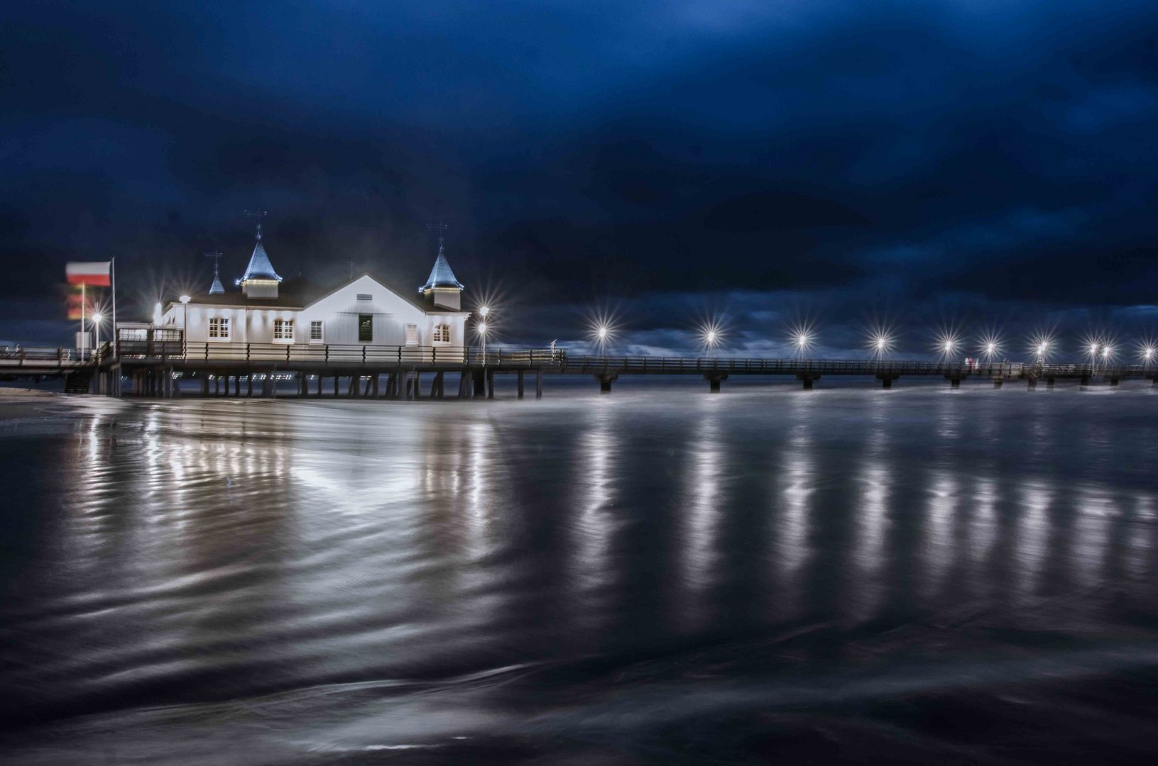 Seebrücke Albeck Foto & Bild | nachtaufnahme, langzeitbelichtung ...