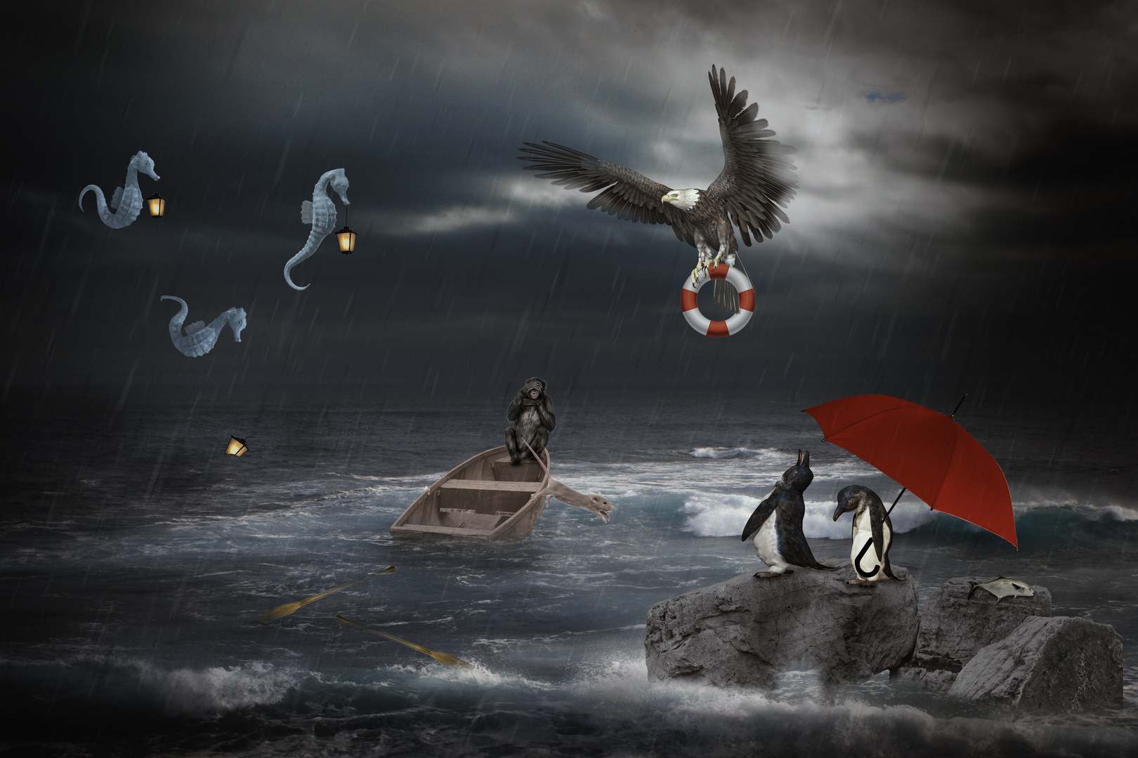 Seenot Foto & Bild | fotomontage, surreal, composing Bilder auf fotocommunity