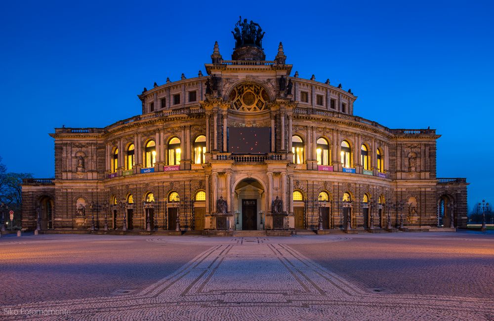 Semperoper Foto & Bild | dresden, nacht, theater Bilder auf fotocommunity