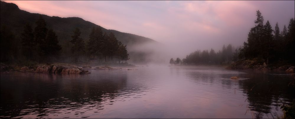 Setesdalen Foto & Bild | wasser, morgenstimmung, nebel Bilder auf ...