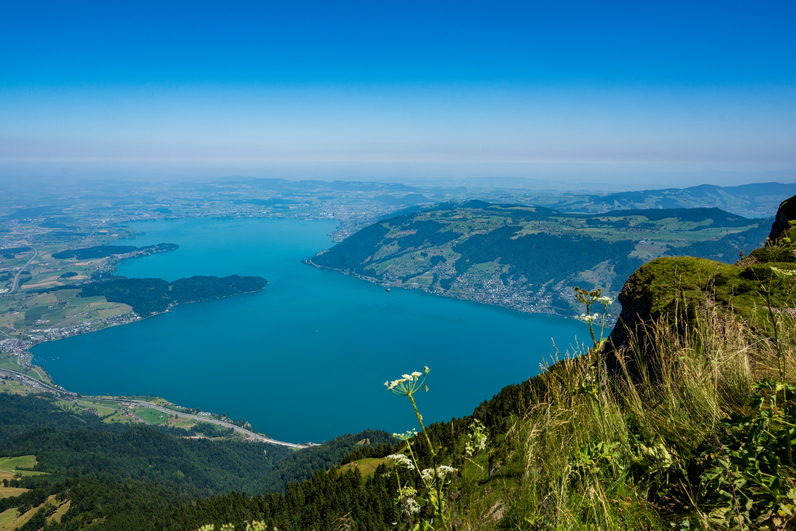 Sicht auf Zugersee Foto & Bild | landschaft, berge, gipfel und grate ...