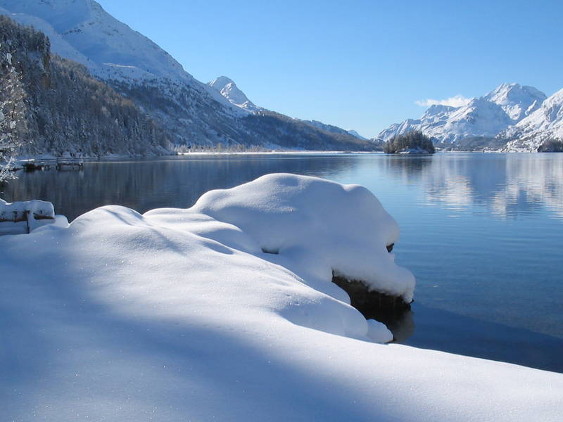 Silsersee im Engadin (CH) Foto & Bild | natur, see, landschaft Bilder ...