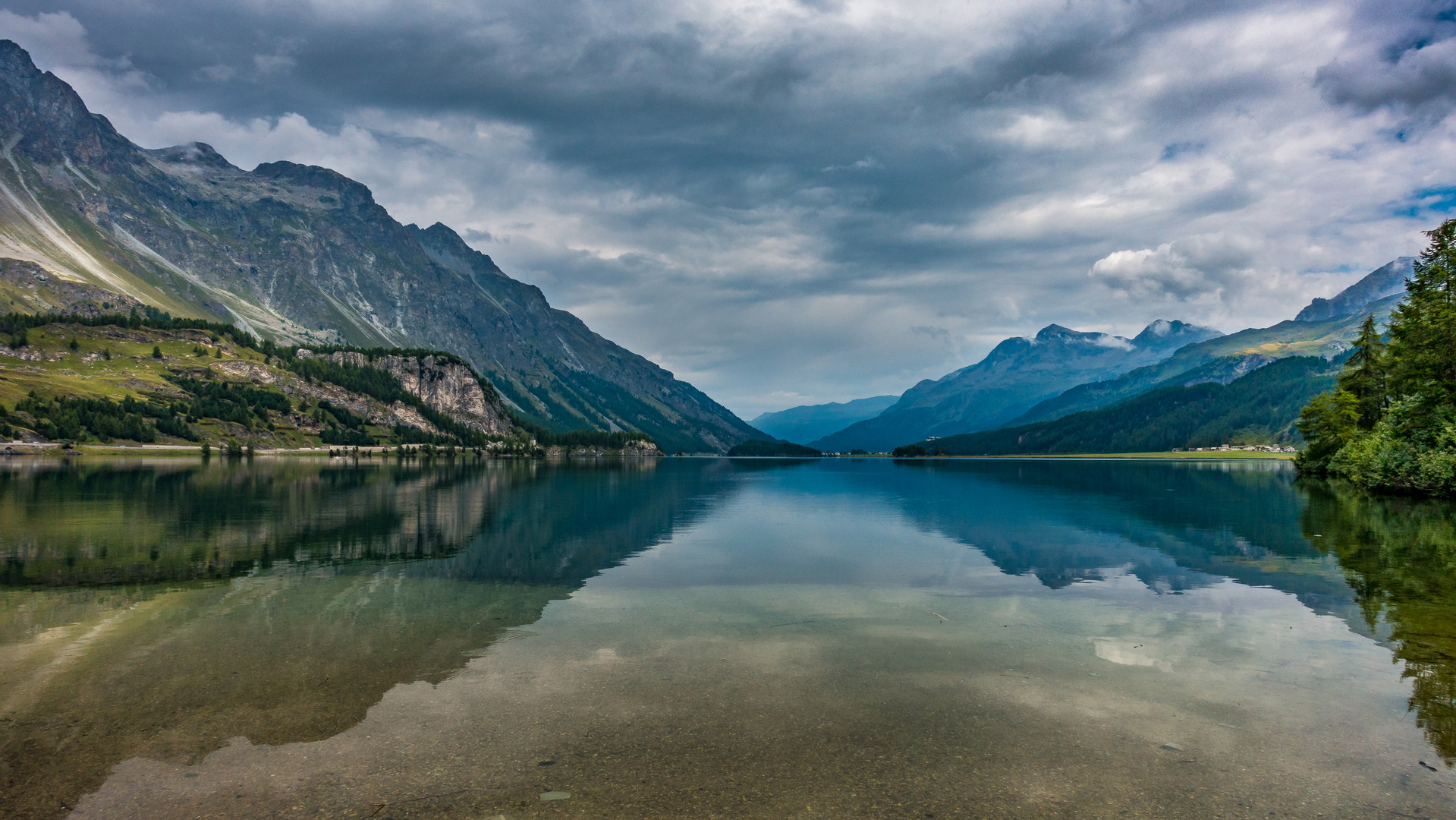 Silsersee im Oberengadin Foto & Bild | landschaft, berge, bergseen ...