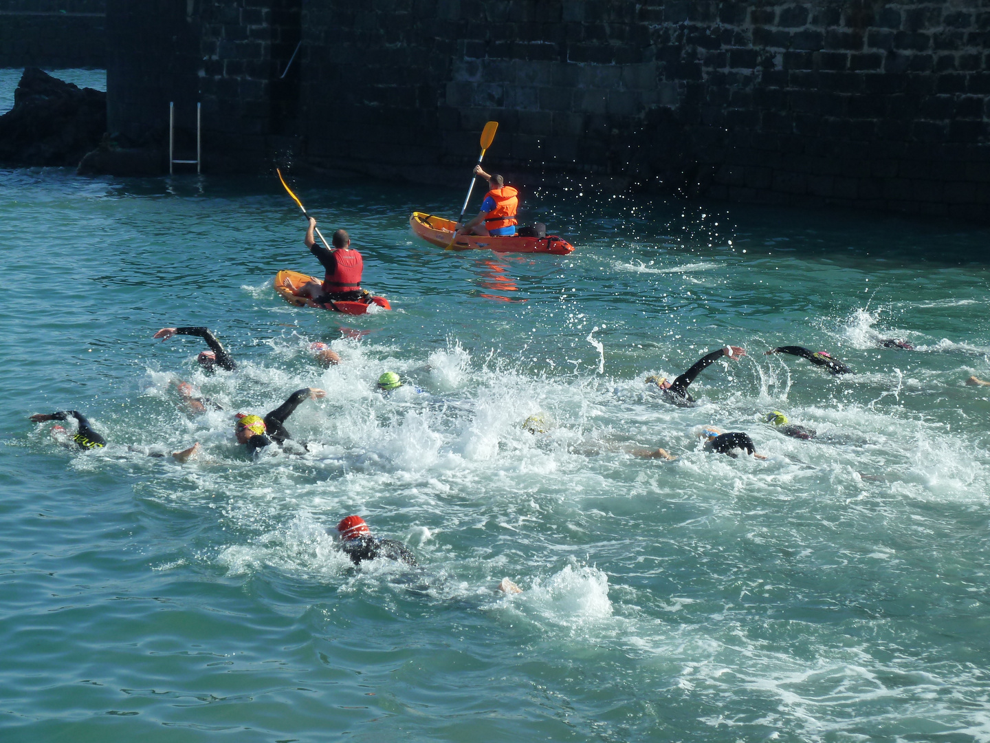 Silvesterschwimmen im Atlantk...2 Foto & Bild | teneriffa/kanaren ...