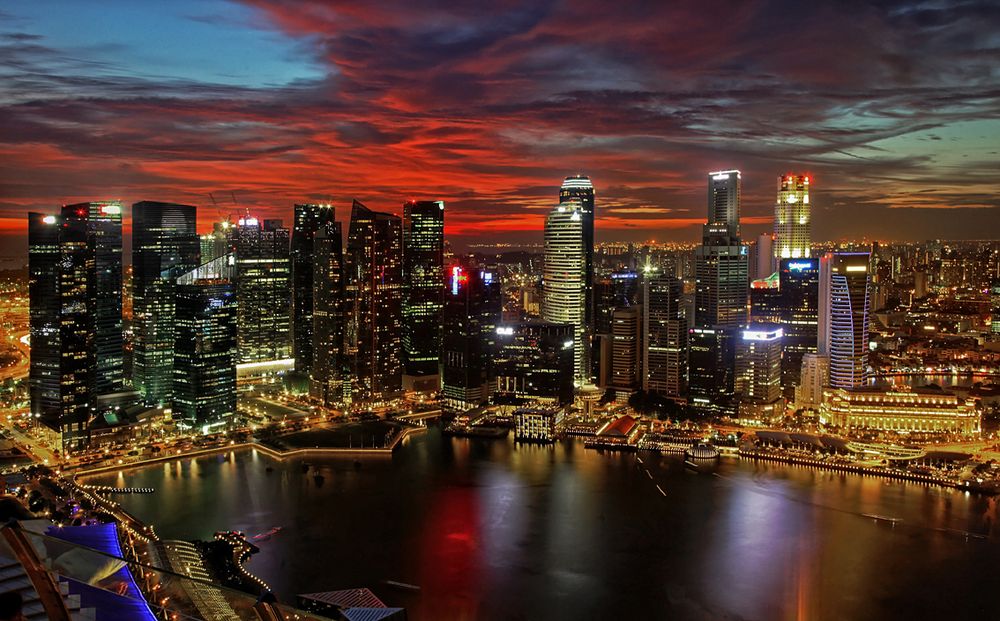Singapore Marina Bay @ night 2 Foto & Bild | asia, singapore, southeast asia Bilder auf ...