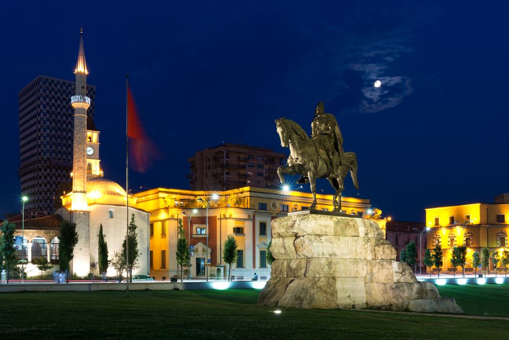 Skanderbeg Square in Tirana Foto & Bild | europe, balkans, albania ...