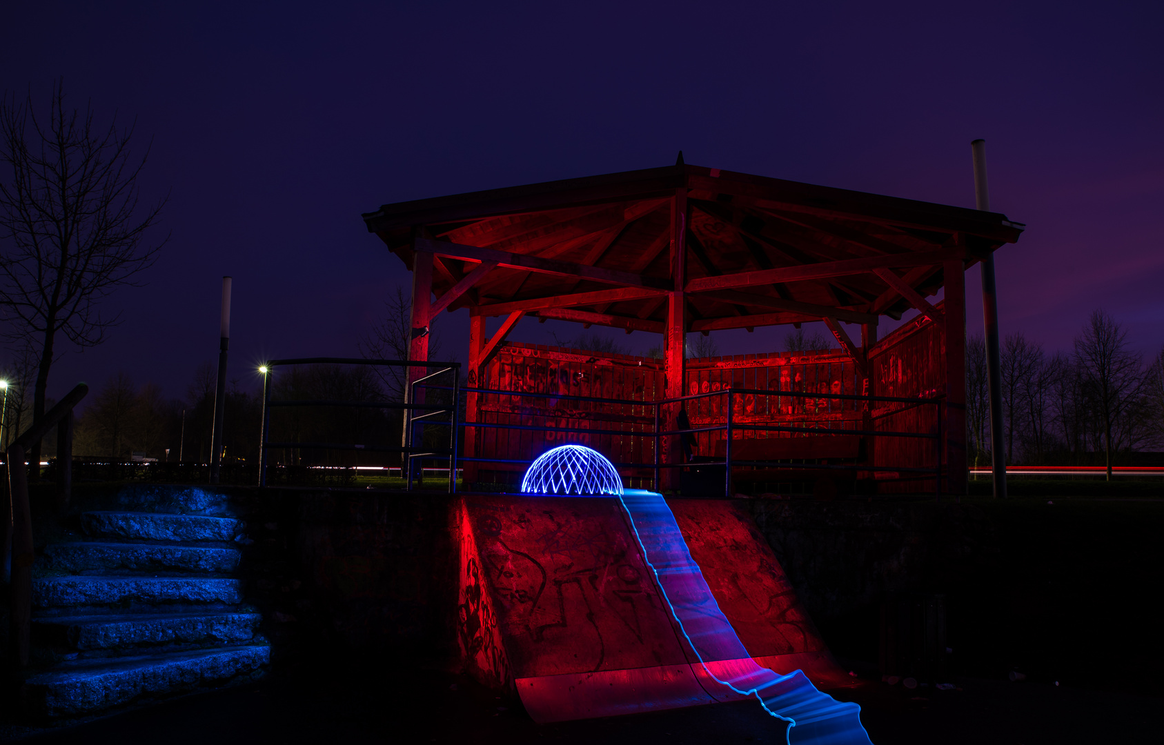Skateplatz -Marktredwitz Foto & Bild | spezial, lightpainting, lapp ...