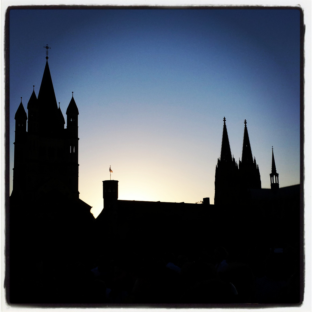 Skyline Kölner Altstadt Foto & Bild | architektur, architektur bei ...