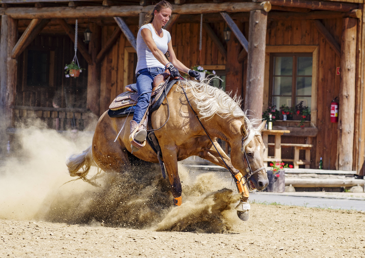 sliding stop Foto & Bild | cowgirl, menschen Bilder auf fotocommunity