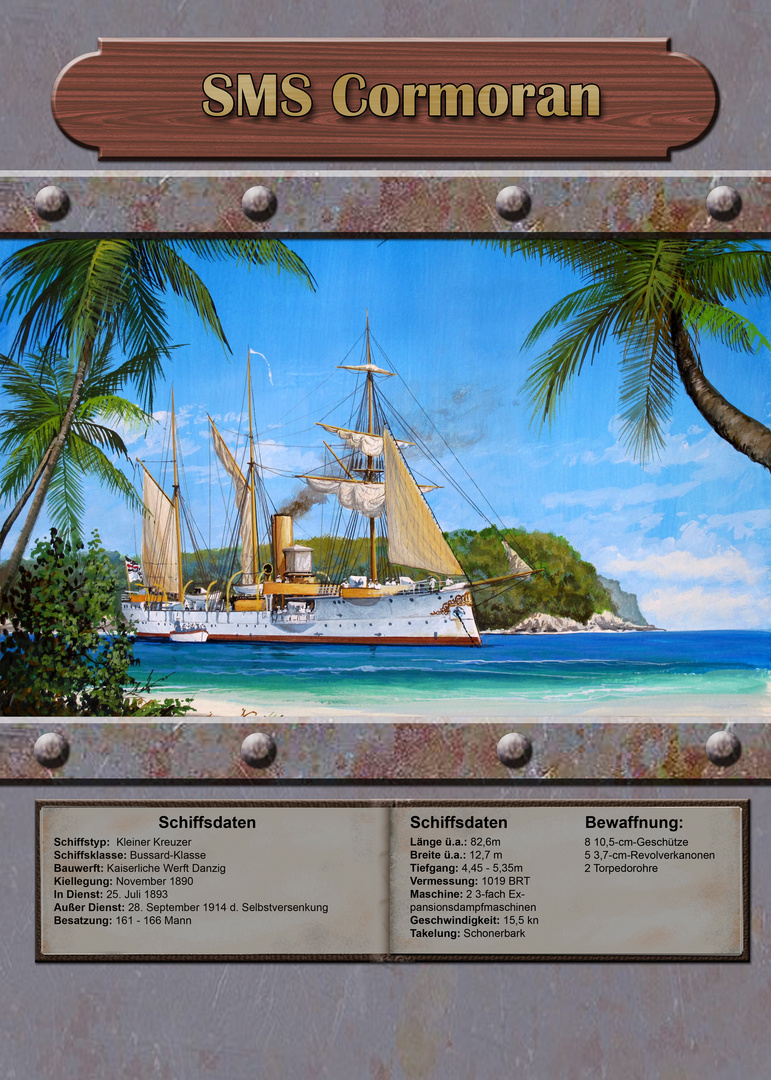 SMS Cormoran Foto & Bild | schiffe und seewege, kriegsschiffe, verkehr ...