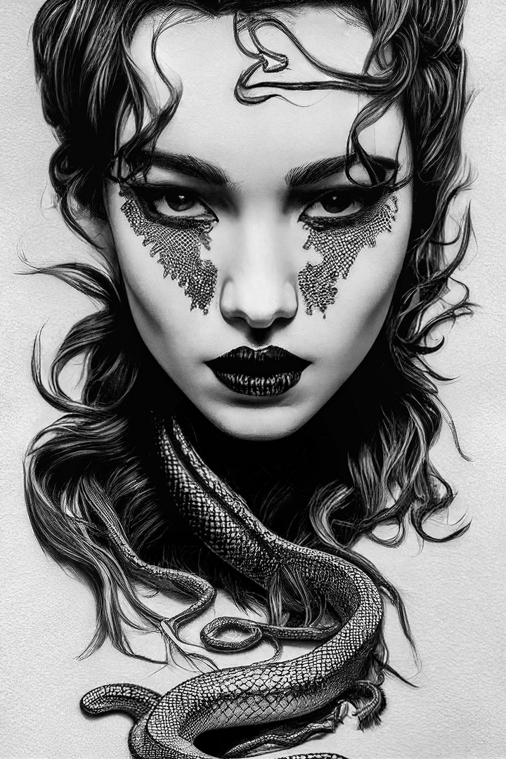 SNAKE SKIN. Foto & Bild | ki - montagen, art, composing Bilder auf fotocommunity