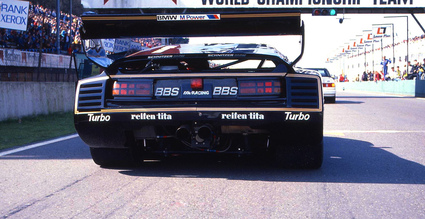 So sehen Reinrassige Rennautos aus. BMW M1 Turbo / Zolder Belgien Foto ...