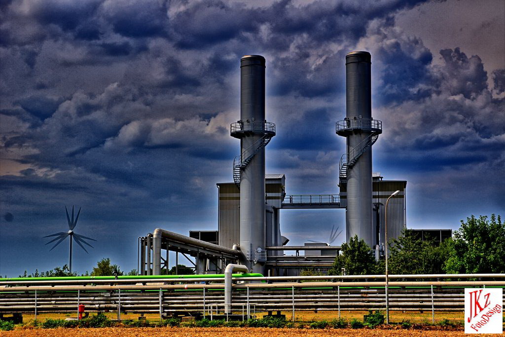 Solvay Rheinberg Gasturbinen HDR Foto Foto & Bild | industrie und ...