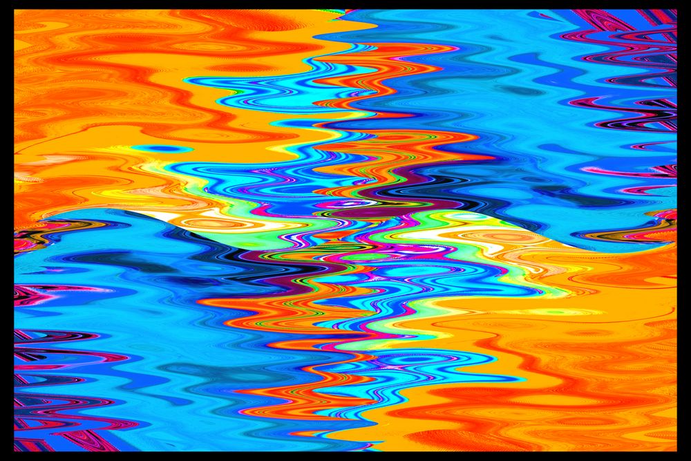 Sonnatg abstrakt - Die Farben, die jetzt in die Landschaft fließen Foto ...