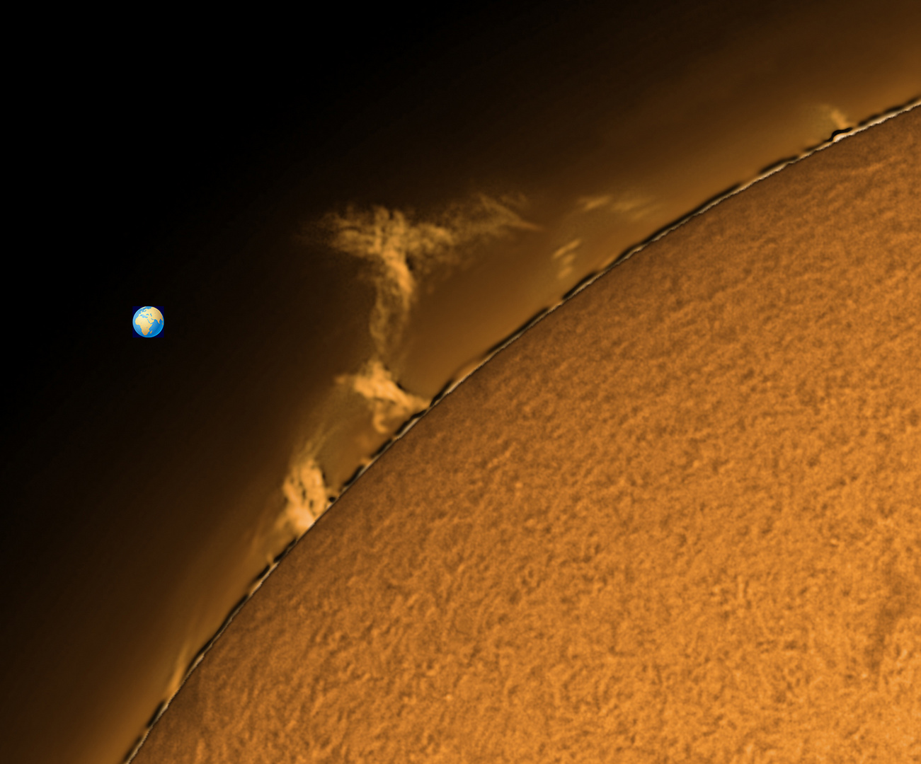 Sonne mit Protuberanz Foto & Bild | sonne, natur, stern Bilder auf ...