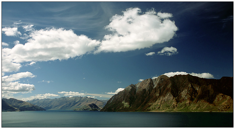 Sonne, Wind, Wasser und Berge: Lake Hawea Foto & Bild | australia ...